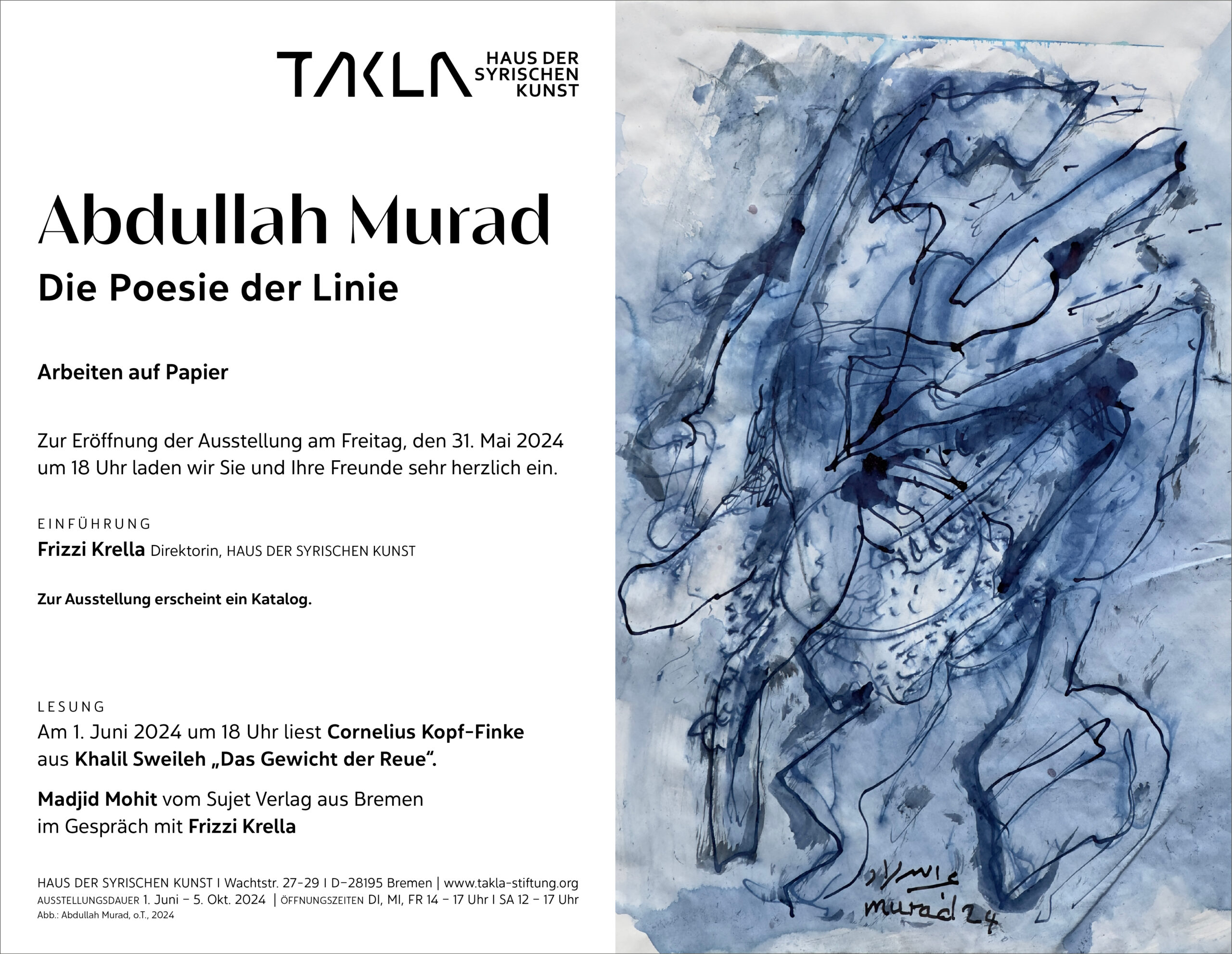 Abdullah Murad | Die Poesie der Linie TAKLA STIFTUNG